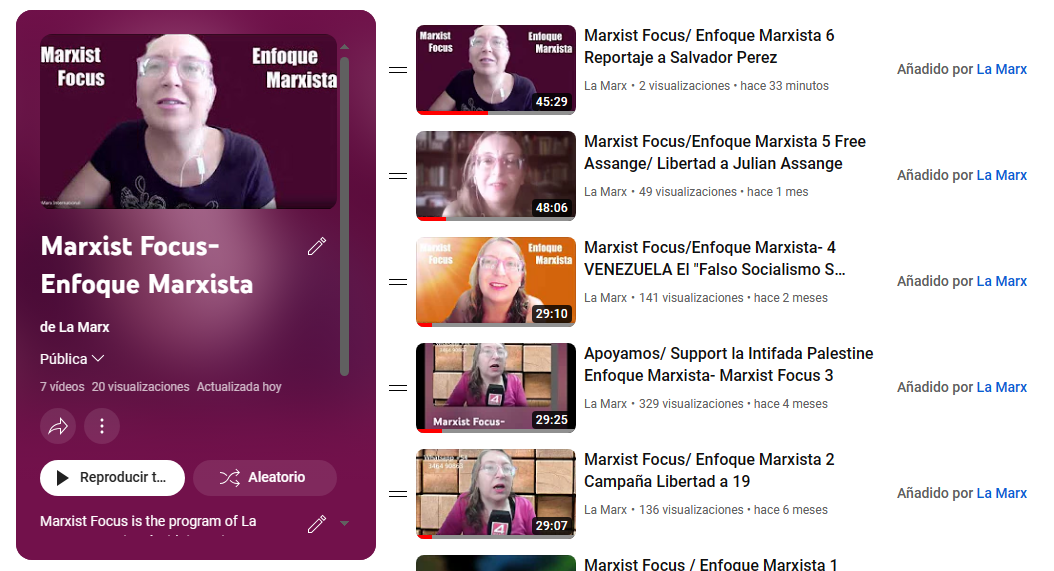 Marxist Focus/ Enfoque Marxista 6 Reportaje a Salvador Perez :: @Revolucion